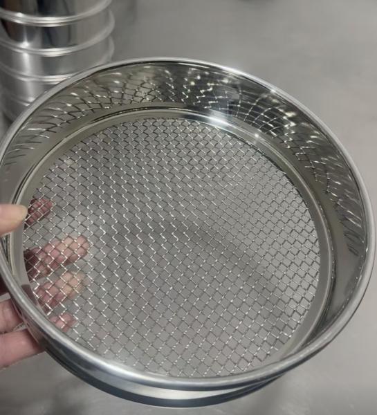 Quality Factory Direct 304 Stainless Steel Test Sieve 400mm Diameter Woven Sieve For Mining Particle Analysis Bulk for sale