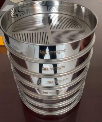 China Manufacturer Custom Test Sieve 316 Stainless Steel 400mm Large Sieve For Coal Powder Analysis Laboratory Use for sale