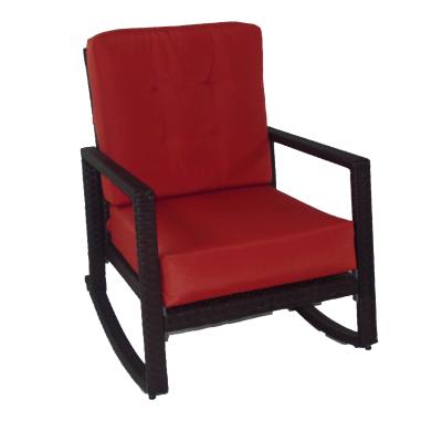 China High quality indoor / outdoor Swing chair Cushion Luxury wicker Rocking Chair for sale