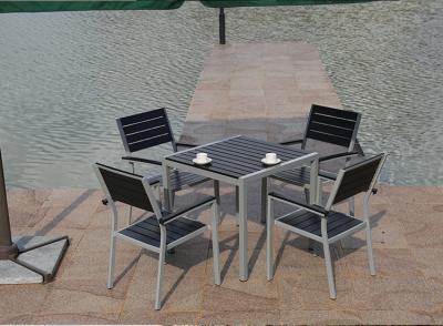 China Cheap Dining Table And 6 Chairs Set Outdoor Patio Restaurant Polywood Furniture for sale