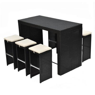 China Contemporary design outdoor PE wicker rattan barstool (WS-1730) for sale