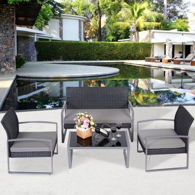 China cheap Garden PE rattan sofa sets outdoor wicker sofa patio furniture for sale