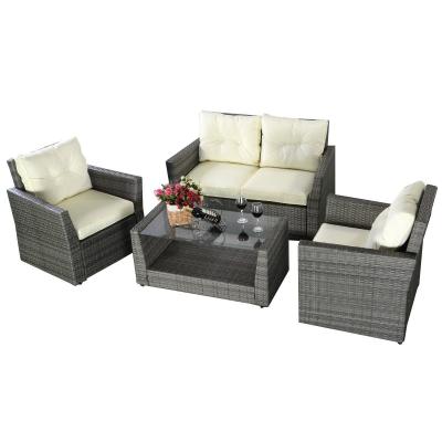 China factory products outdoor furniture rattan wicker sofa patio furniture for sale