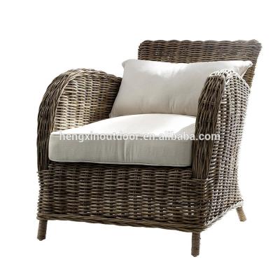China High Quality Outdoor Wicker Furniture Patio Rattan Barrett Garden Single Arm Chair for sale
