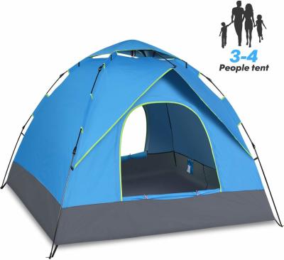 China 4 Person Tents for Camping with Instant Setup Double Layer Waterproof for 4 Seasons Tents for sale