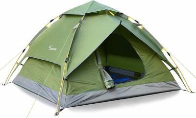 China Camping Tent 2-3 Person Automatic Instant Pop Up Waterproof Camping Hiking Travel Beach Tents for Family Groups for sale
