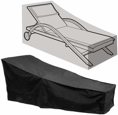 China Patio Chaise Lounge Covers Oxford Fabric Waterproof Dust-Proof Deck Chair Cover Sun Lounger Covers Patio Furniture cover for sale