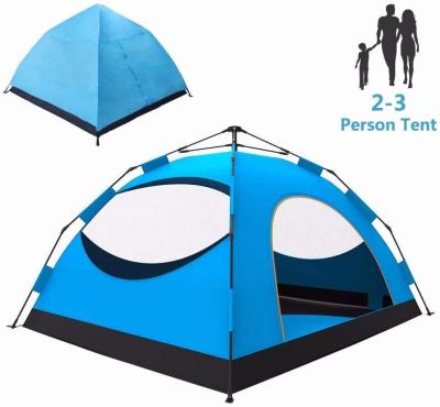 China Backpacking Tent Instant Automatic pop up Tent 2-3 Person Lightweight Double Layer Camping Tent for Outdoor Hunting, Hik for sale