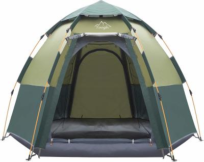 China Camping Tent Backpacking Tents Hexagon Waterproof Dome Automatic Pop-Up Outdoor Sports Tent Camping Outdoor Tent for sale