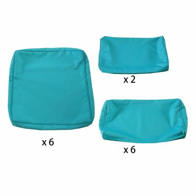 China 7 PCS Outdoor Replacement Cushion Cover Set with Zipper for Sectional Chair Sofa Furniture outdoor modular sofa cushion for sale