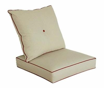 China Cushions for Patio Furniture Outdoor Water Repellent Fabric Deep Seat Pillow and High Back Design Modular sofa Cushions for sale