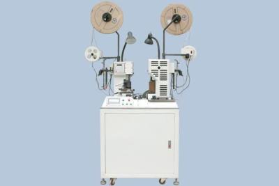 China Full automatic terminal crimping machine  both ends wire cutting, peeling and pressing machine for sale