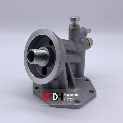 中国 312D 315D 320C 320D 323Dの掘削機の部品1R-0739の石油フィルターの基盤1R0739の空気fのために適したアルミニウム8穴の基盤 販売のため