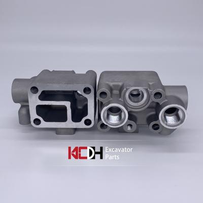 China Delen 6BG1 van het Hitachizax230 graafwerktuig van de de filterbasis van de motorolie de zetel van het de assemblagealuminium Te koop