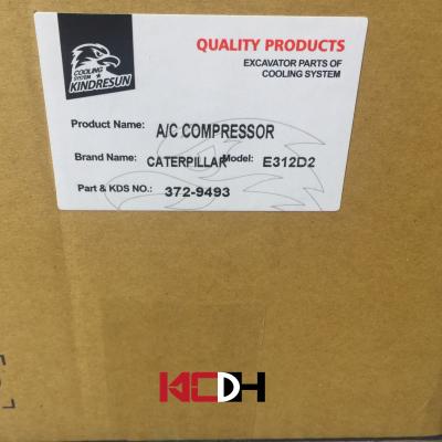 China Sanden Type SD7H15 372-9493 OEM Excavator Parts For AC Compressor Universal for sale