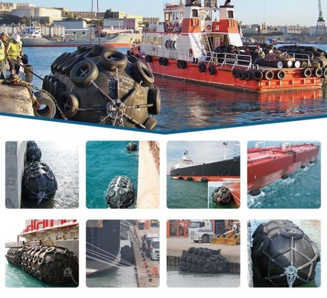 ISO 9001 Marine Yokohama Fenders For STD STS Ships and Boats 2
