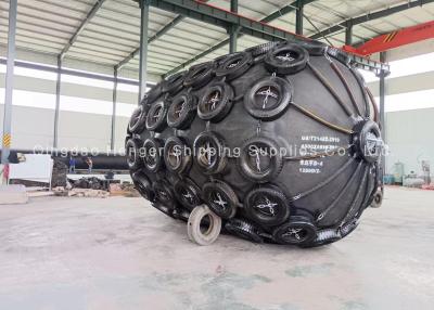 China 50kpa and 80kpa Yokohama Net Type Floating Pneumatic Marine Rubber Fenders with Chain and Tire Net for Ship-to-Ship and Ship-to-Port ISO 17357 for sale