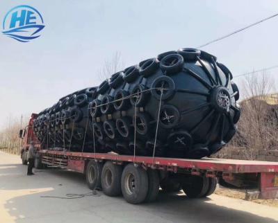 China Floating Pneumatic Rubber Fender For Cargo Ship Docking Mooring 24 Months Warranty for sale