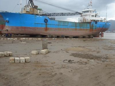 D15*L20m 0.20Mpa 선박 발사 해양 에어백 최적화 레이아웃