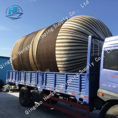 중국 3.3*6.5m 검정 압축 공기를 넣은 고무 구조망 천연 고무 구조망 요코하마 구조망 판매용