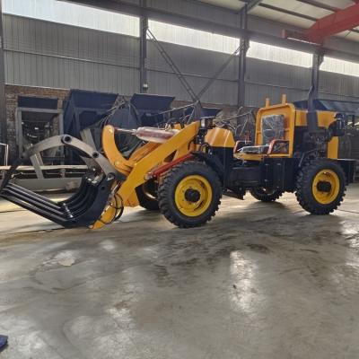 China Mini Loader with Hydraulic Valve none Wood Grapple Loader Wheel Machine Loader for sale