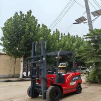 China 125MM Fork Width Electric Pallet Stacker for 3 Tons Capacity and Four-Wheel Drive for sale