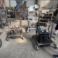 China Easy to Operate Manual Interlocking Brick Making Machine Block Making Cement Machine for sale