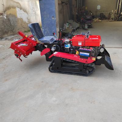 China Dieselmotor kruiperbouldozer voor de landbouw Rotary tiller voor de grondvoorbereiding Te koop