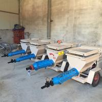 China Easy Maintenance 1000m2 Per 8 Hours Multi-function Plunger Mortar Cement Plaster Spraying Machine for sale