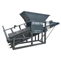 China Mini Sand and Soil Screening Machine Double Layer Vibration External Fed Drum Screen for sale