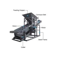 China Mini Sand and Soil Screening Machine Double Layer Vibration External Fed Drum Screen for sale