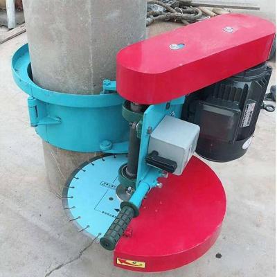 China Elektrische energiebron Pile Road Hoop Guardrail Cutting Machine met 2890r/min Rotary Speed Te koop
