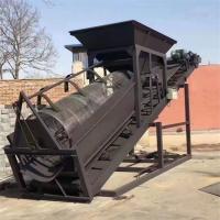 China Mobile Shaftless Garbage Roller Screen Lightweight and Durable for Soil Screening for sale