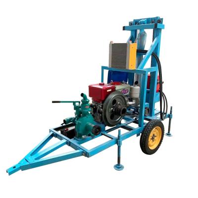 China Water Well Motor Cycle in Dubai Small 100m Drilling Rig with Used Electric Motor for sale