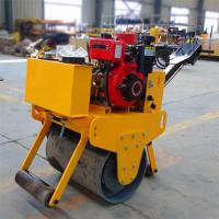China 800mm Drum Diameter Walk Behind Single Drum Vibratory Roller for Smooth Road Compaction for sale