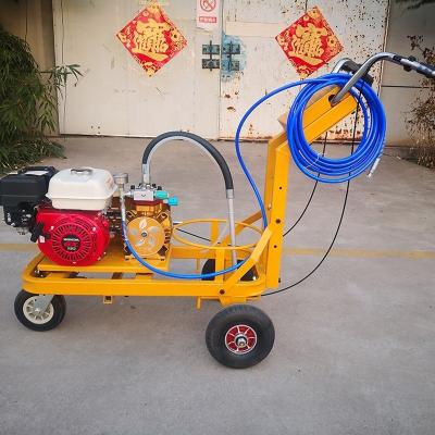 Cina Macchina di marcatura stradale a vernice a freddo a doppia pistola per lavori di costruzione a colori personalizzati in vendita