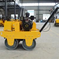 China 600kg Double Drum Diesel Engine Vibrator Roller Machine for Concrete Road Compaction for sale