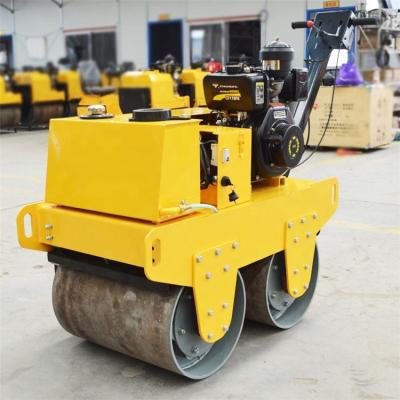 China 600kg Diesel Engine Vibratory Road Roller for Asphalt Pavement in 1350*850*1250 mm for sale