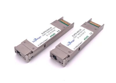 China transmisor-receptor óptico los 80km Tx1550 Rx1490nm de 10g Bidi Xfp para el canal unimodal de la fibra en venta