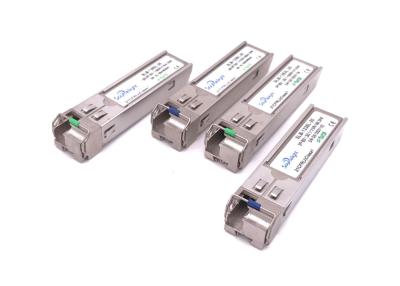 China transmisor-receptor óptico los 80km 1550nm 1490nm de 2.5g Bidi Sfp para el canal de la fibra de Ethernet en venta