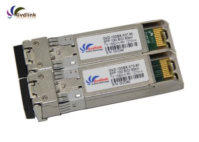 China Transmisor-receptor compatible de SFP-10G-BX80U-I 3.3V 10gb Sfp+ en venta