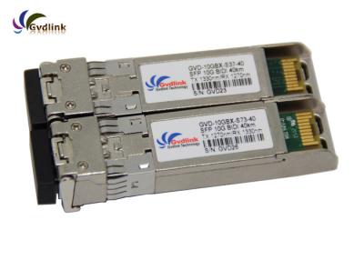 China Transmisor-receptor compatible de la fibra de SFP-10G-BX40U-I los 40KM SFP+ en venta
