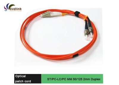 Cina Cavo di toppa duplex della fibra di ST/PC-LC/PC millimetro 50/125um 2mm in vendita