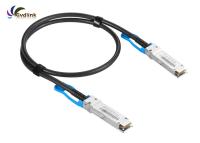 China QSFP-100G-CU1M Compatible 100G QSFP28 Passive Direct Attach Copper Twinax Cable 1m for sale