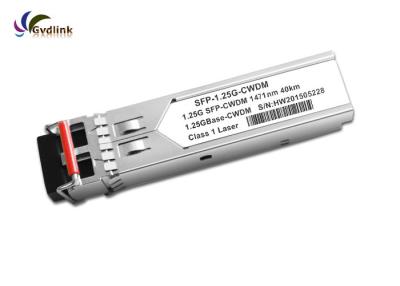 中国 1551nm 40km CWDM SFPの光学トランシーバー モジュール1.25G 販売のため