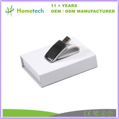 China Impulsión de cuero promocional a granel 4GB 8GB 62mm*27*12m m del lápiz de memoria del USB en venta