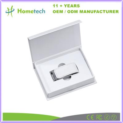 China Impulsión de cuero promocional a granel 4GB 8GB 62mm*27*12m m del lápiz de memoria del USB en venta