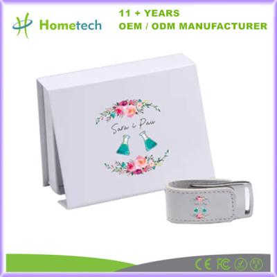 China Impulsión de cuero promocional a granel 4GB 8GB 62mm*27*12m m del lápiz de memoria del USB en venta