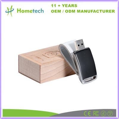 China Kundenspezifische Fotografie-Hochzeits-Geschenk lederne grelle Scheibe 8GB 16GB 32GB 128GB Pendrive USBs zu verkaufen
