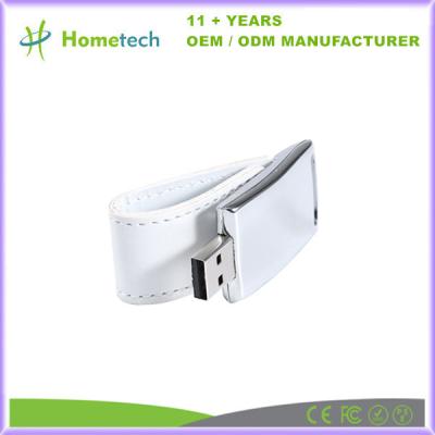 China Kundenspezifische Fotografie-Hochzeits-Geschenk lederne grelle Scheibe 8GB 16GB 32GB 128GB Pendrive USBs zu verkaufen